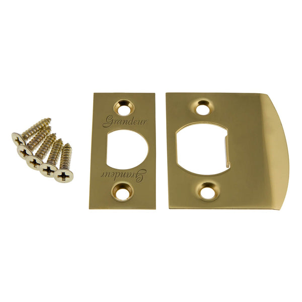 Square Latch Kit in Lifetime Brass - Grandeur Hardware