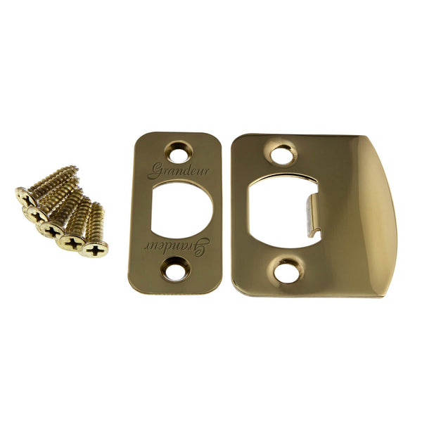 Round Latch Kit in Lifetime Brass - Grandeur Hardware