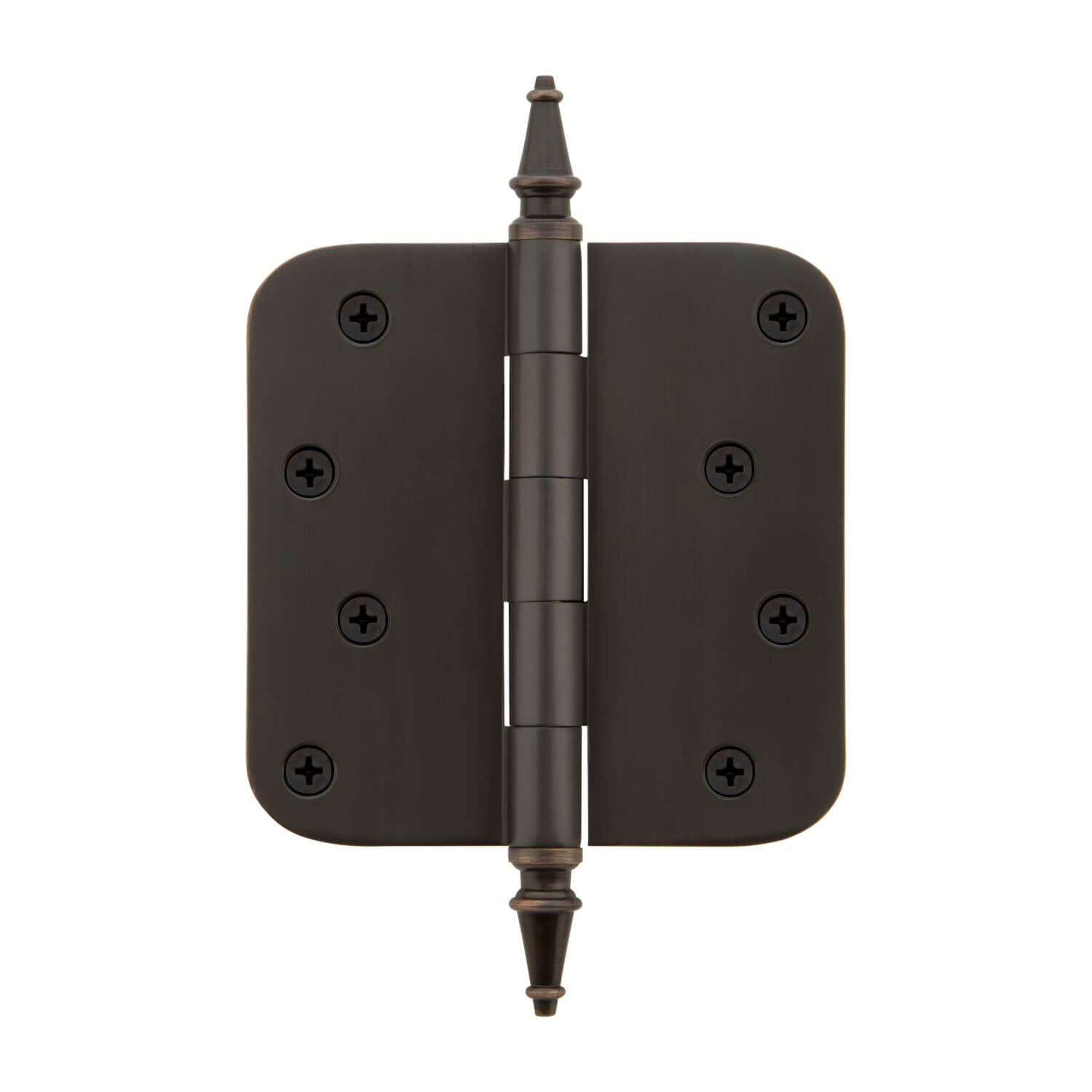 4" Steeple Tip Residential Hinge with 5/8" Radius Corners in Timeless ...